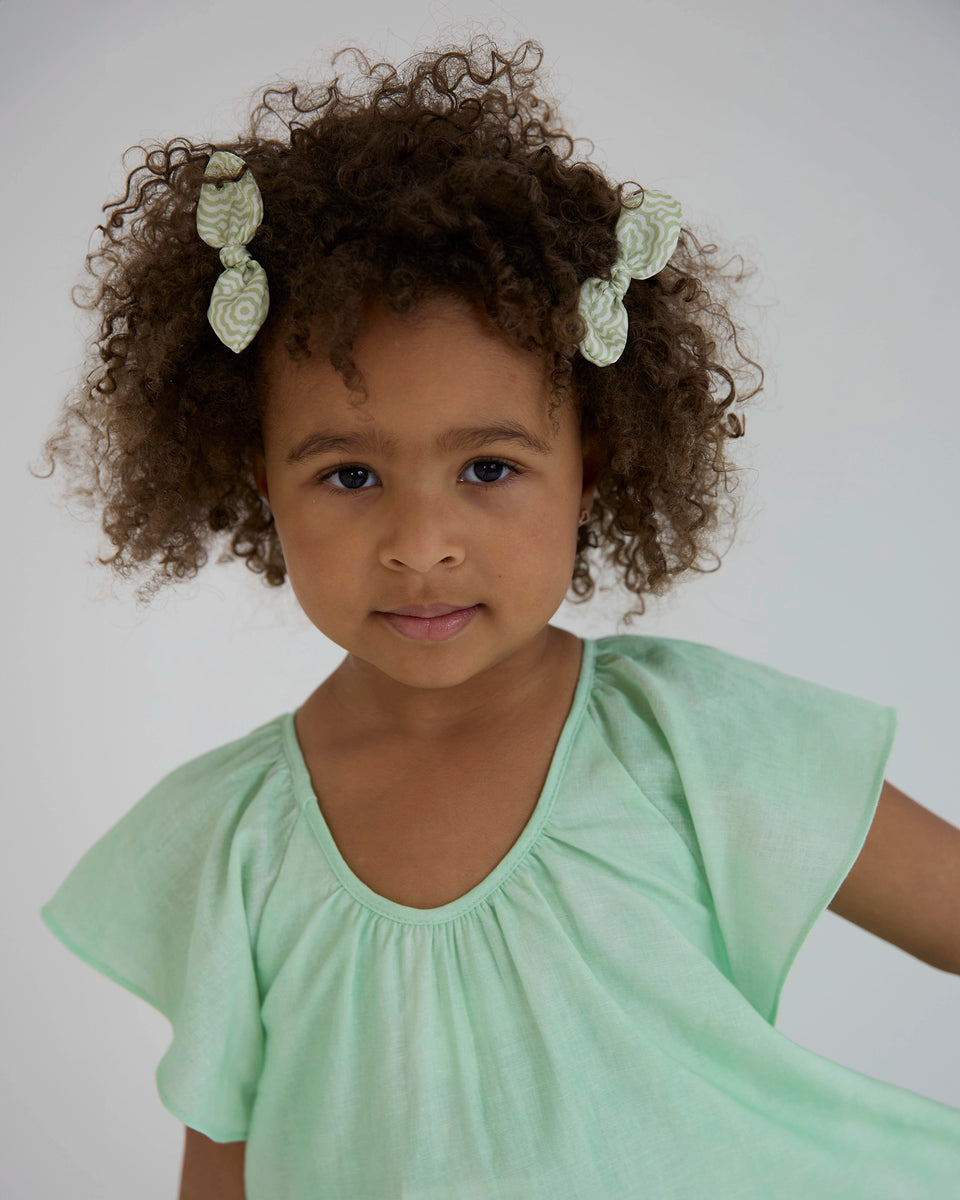 Bunny bows plaukų aksesuaras Amalfi Mint – Mari made