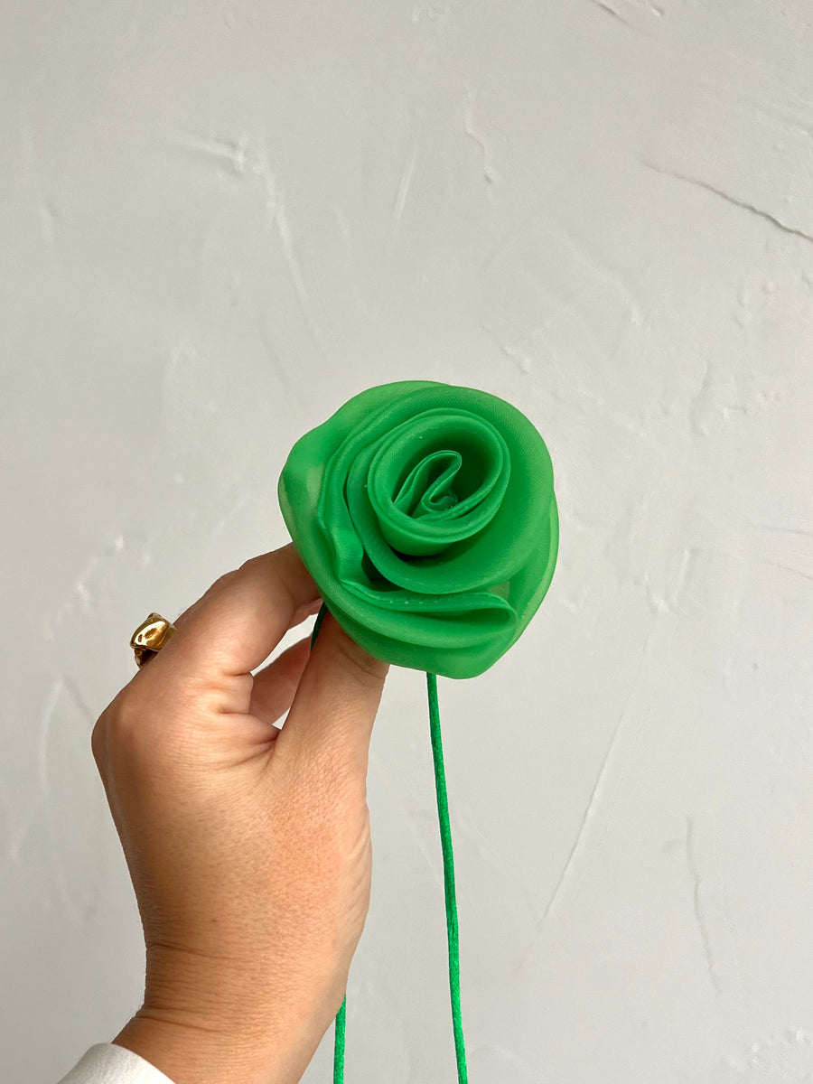 2in1 mini gėlė sagė / kaklo aksesuaras "Forest" – Mari made