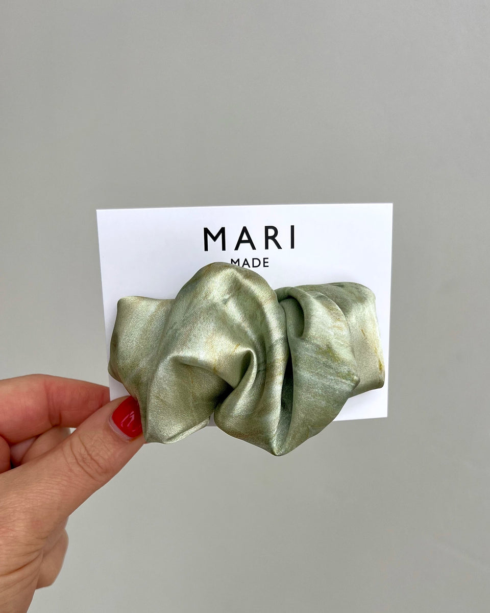 Mint marble plaukų segtukas kruasanas – Mari made