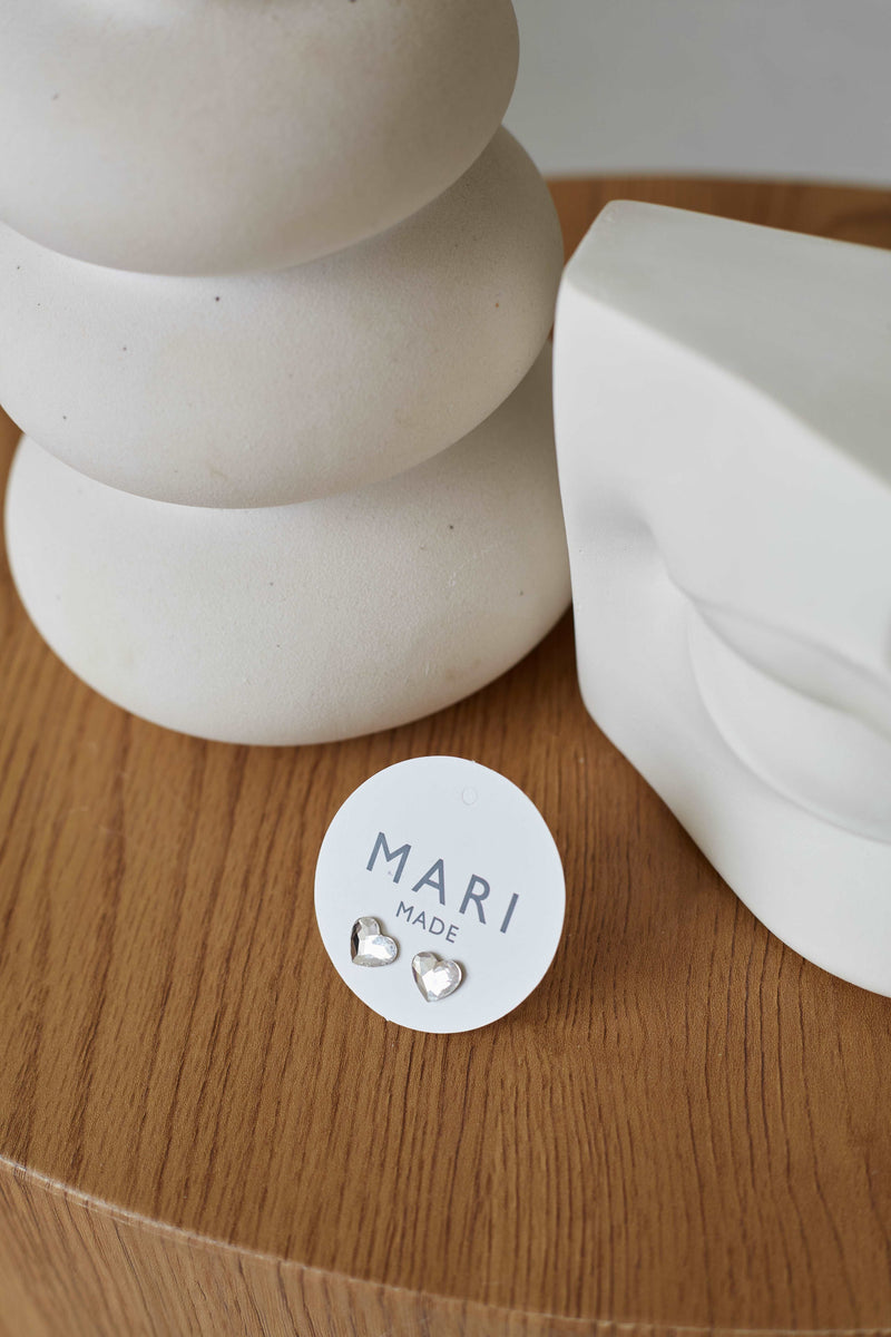 Auskarai širdutės – Mari made